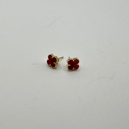 VCA - Clover studs earring -8mm- Red – Gintuan ATBP